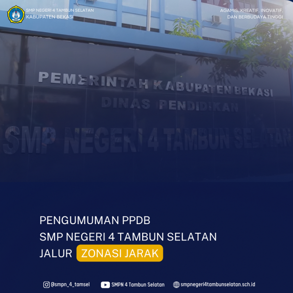 Pengumuman PPDB Jalur Zonasi Jarak